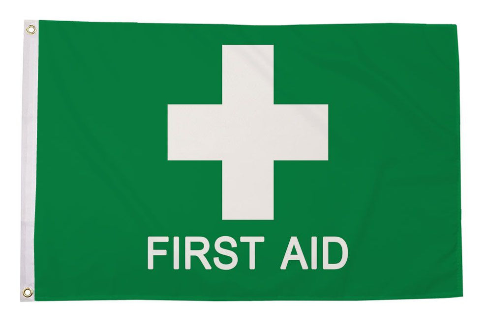 First Aid flag 5ft x 3ft with eyelets – Flagseller