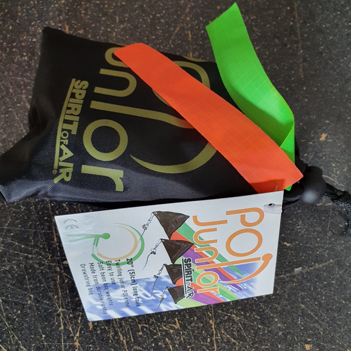 Junior Poi - green / orange 51cm ideal childrens poi – Flagseller