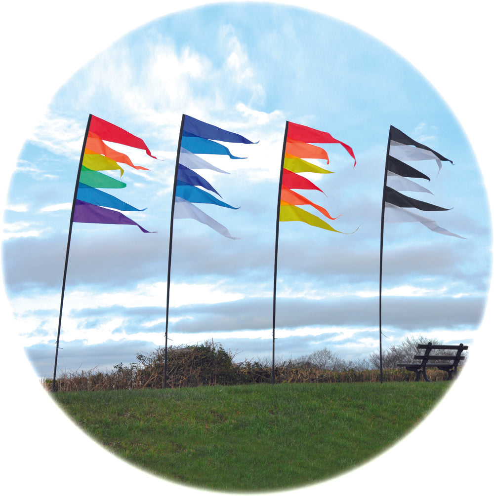 Streamer banner kit 3.75m high Rainbow – Flagseller
