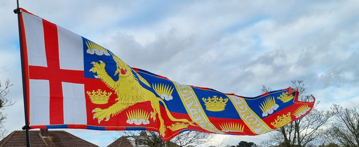 Edward III of England royal standard 200cm x 70cm polyester with 2 eye ...