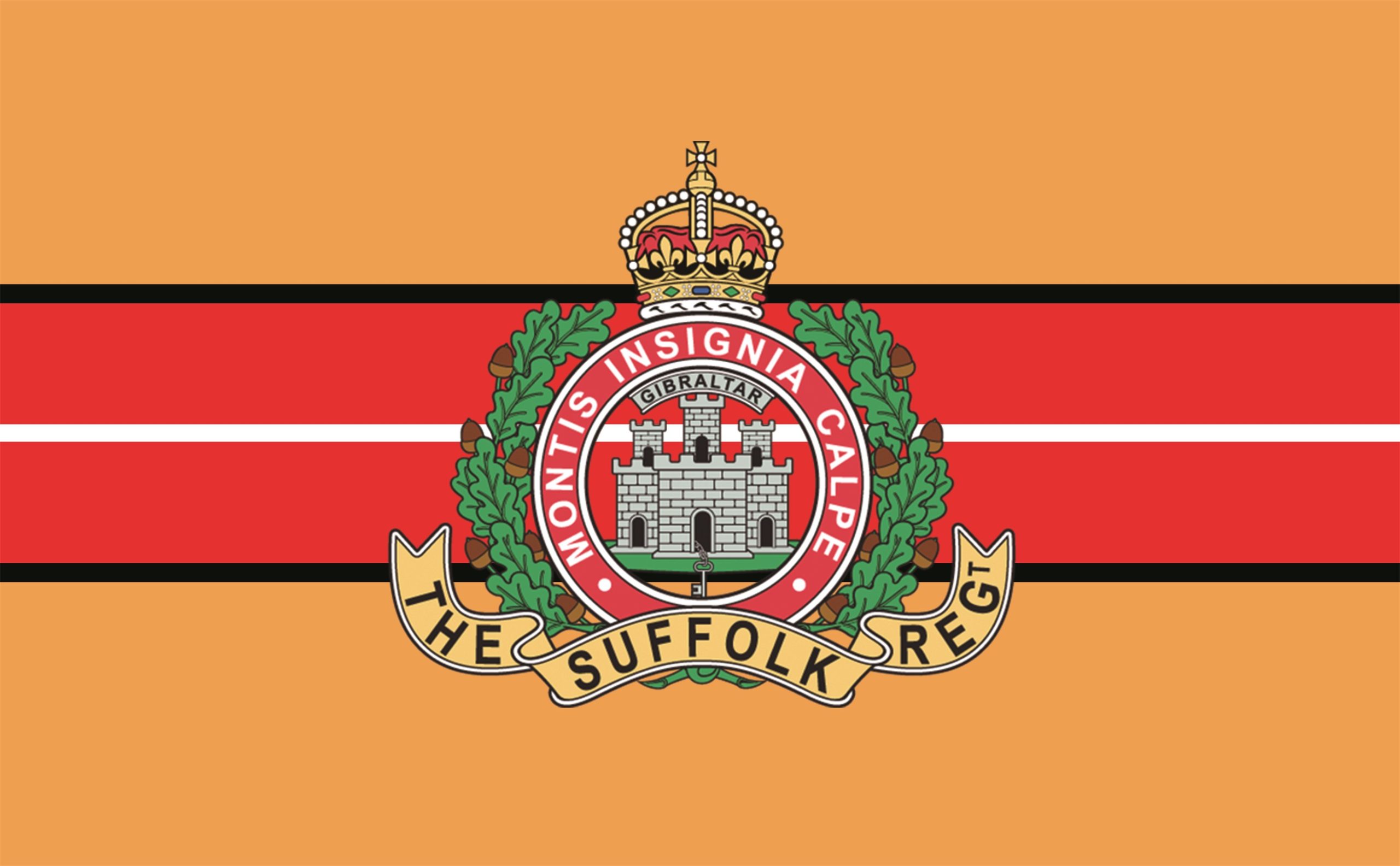 Suffolk regiment flag 5ft x 3ft with eyelets – Flagseller