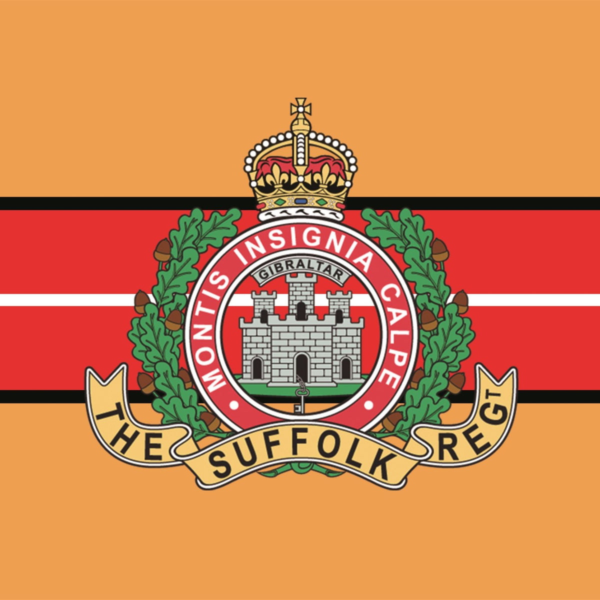 Suffolk regiment flag 5ft x 3ft with eyelets – Flagseller