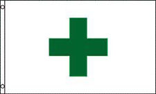 Green cross first aid flag 5ft x 3ft – Flagseller