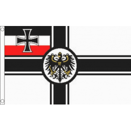 German Imperial flag ( WW1 with crest ) 3ft x2ft with eyelets high qua ...