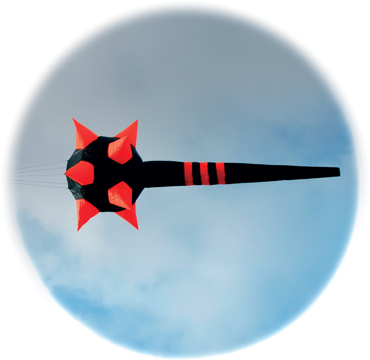 Spike Sock windsock - FLOR ORANGE / BLACK line laundry by Spirit of Ai ...