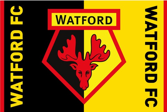 Watford football flag 5ft x 3ft official product – Flagseller